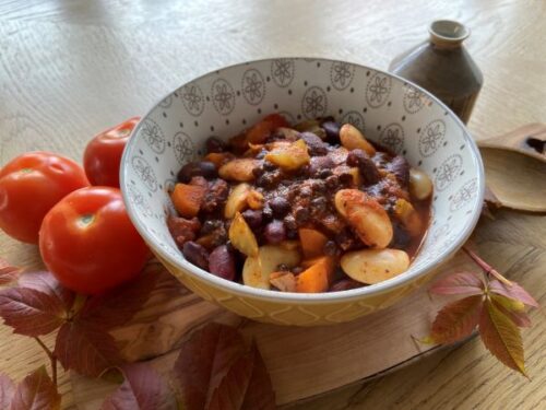 High Fiber Mixed Bean Ragu - Move Daily